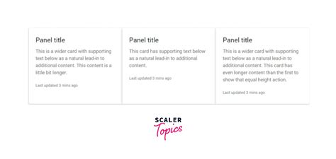 Bootstrap Panels Scaler Topics