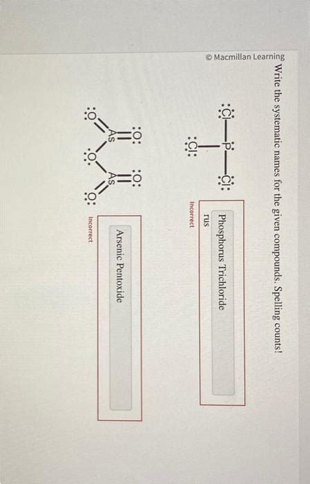 Solved Write The Systematic Names For The Given Compounds Chegg