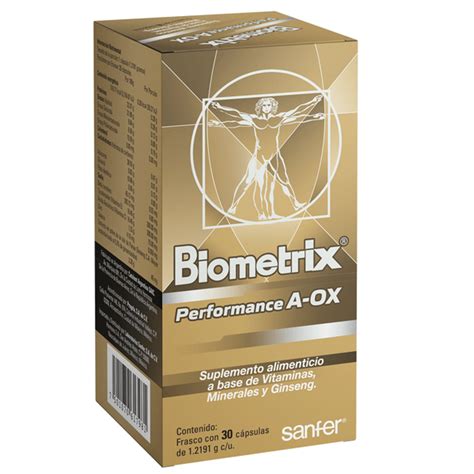 Sanfer Biometrix A Ox 30 Caps 30 Pz H E B México