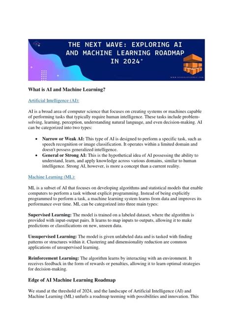 Ppt Navigating The Future Ai Machine Learning Roadmap In 2024