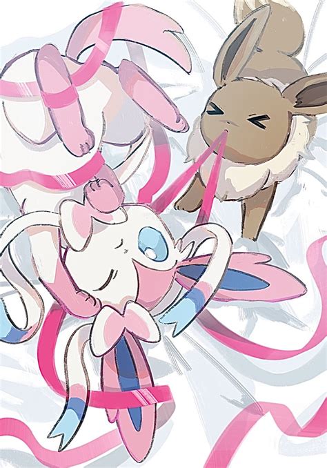 Eevee And Sylveon Pokemon Drawn By Anzu Danbooru