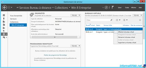Create A Virtual Desktop Infrastructure Personal Virtual Desktops On Windows Server 2012