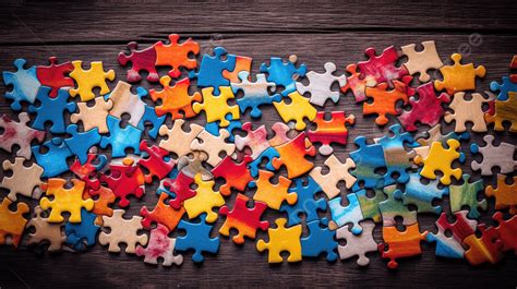 Colourful Puzzle Background
