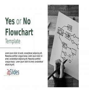 Mẫu powerpoint yes no flowchart creative