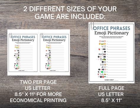 Office Emoji Pictionary Game Team Building Activity Printable Pdf Etsy