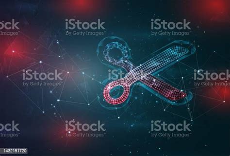 추상적 인 회색 파란색 배경에 빨간색 깜박임이있는 개체 0명에 대한 스톡 벡터 아트 및 기타 이미지 0명 3차원 형태 가위 Istock