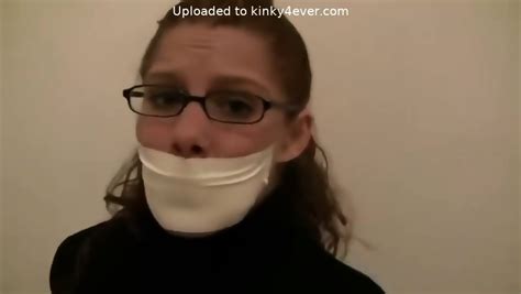 Stacie Microfoam Gagged White Tape Wrapped Eporner