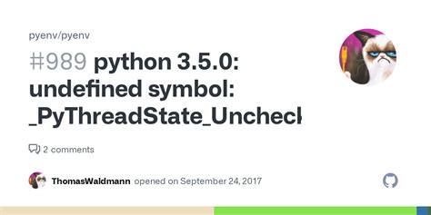 Python Undefined Symbol PyThreadState UncheckedGet Issue Pyenv Pyenv GitHub