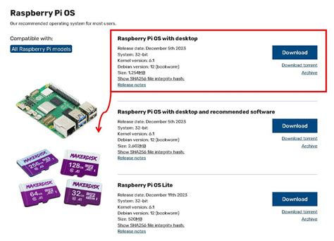 Raspberry Pi Approved MakerDisk MicroSD Card With RPi OS