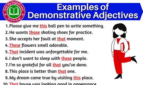 20 Examples Of Demonstrative Adjectives