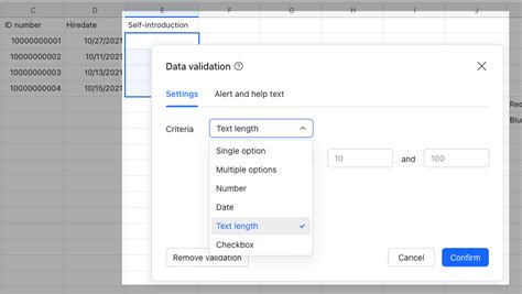 Use Data Validation In Sheets