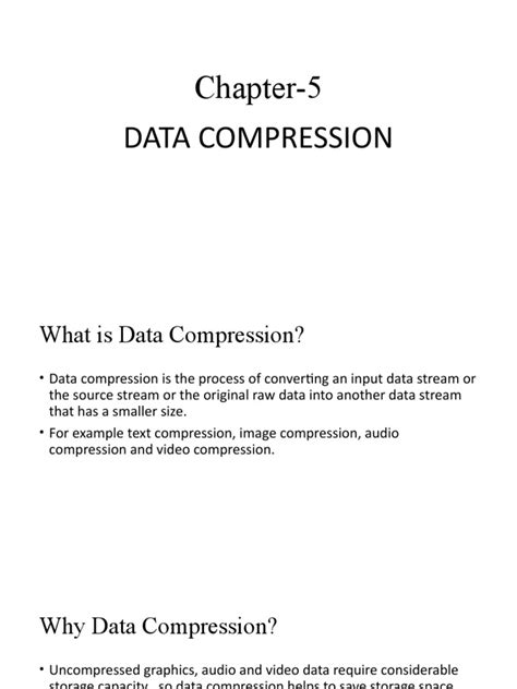 chapter 5 data compression pdf data compression video