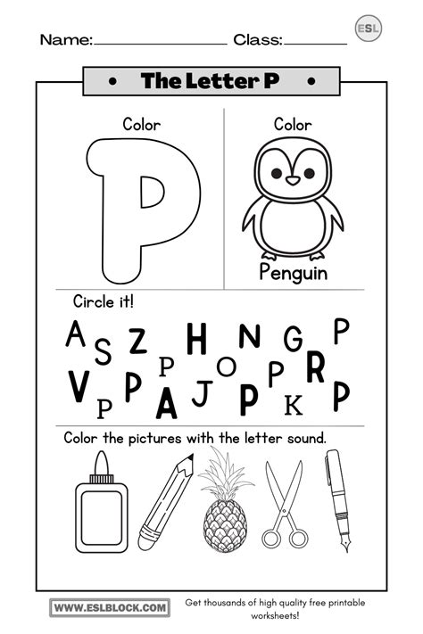 Tracing The Letter P Worksheets Artofit