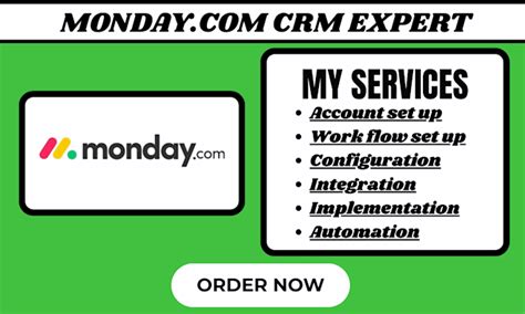 Automate Your Sales Process Monday Crm Workflow Monday Crm Integration By Joshcrmxpert Fiverr