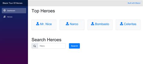 github lohithgn blazor tour of heroes blazor implementation of