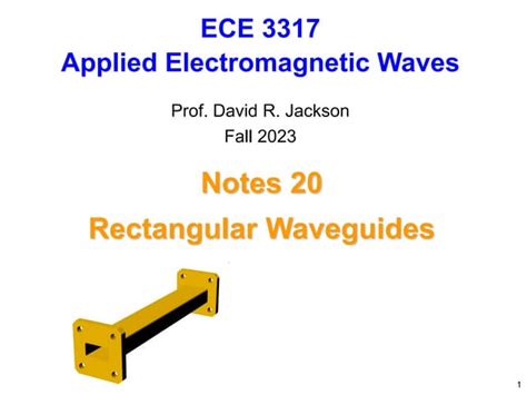 Rectangularwaveguidedescription And Equation Pdf