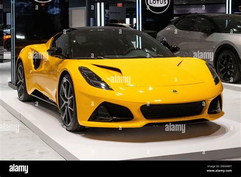 new york united states 27th mar 2024 the lotus emira at the new