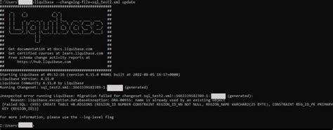 Using Liquibase