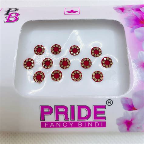Red And Gold Stone Red Bindi Pack Various Sizes Bangles For Angels Uk