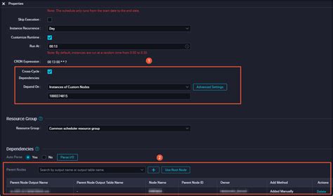 Scenario 2 Configure Scheduling Dependencies For A Node That Depends On Last Cycle Instances