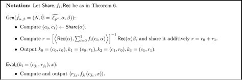 Figure 1 From Information Theoretic Distributed Point Functions
