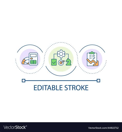 Business Strategy Issue Loop Concept Icon Vector Image