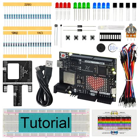 Freenove Basic Starter Kit For Arduino Uno R4 V5 Wifi Mini Arm Cortex