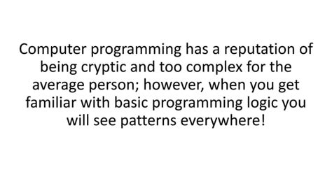 Introduction To Coding PPTX