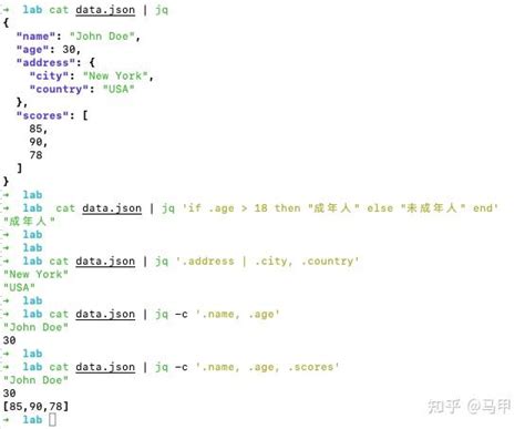 jq 命令行操作json文件 知乎