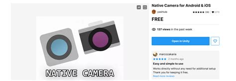 Camera Plugin For Unity Josh Watts Medium