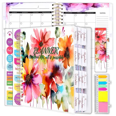 Arundhati Large Pvc Undated Daily Planner 9 8x8 5 18 Months Daily
