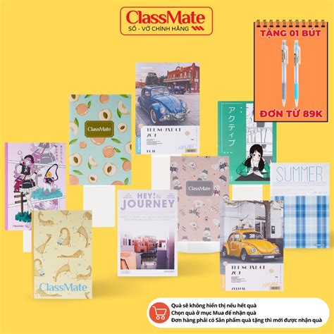 Vở Kẻ Ngang B5 Classmate Tập Vở Ghi Chép Bìa Pattern Chống Nước Tập