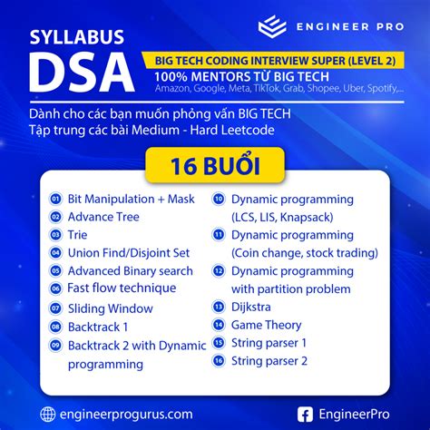 Khóa Học Dsa Level 2 Engineer Pro Khóa Học Hạt Dẻ