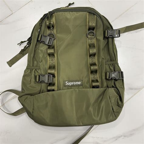 Ss25 Supreme Backpack Army Green Brand New W Depop
