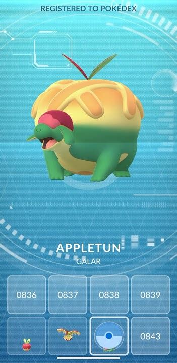 Pokemon Go New Dex Entry Full Evolution Line Of Applin Into Appletun