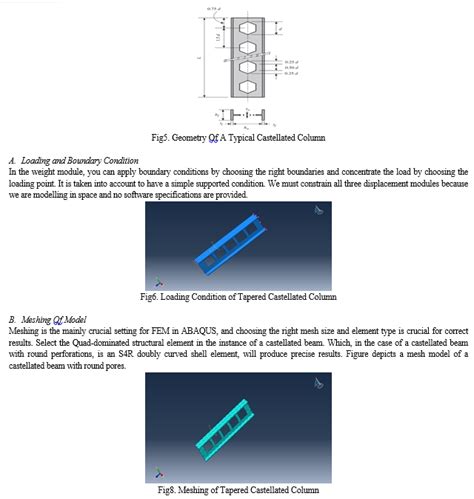 Design Of Castellated Column In Finite Element Analysis