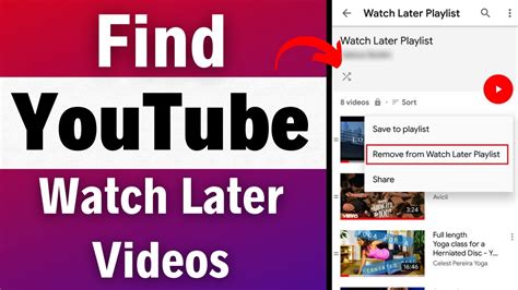 how to find your watch later playlist on youtube mobile 2023 youtube