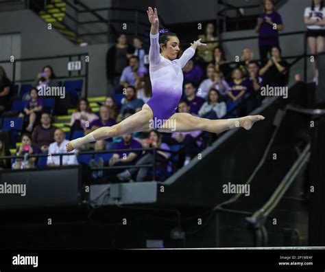 Baton Rouge La Usa 3rd Mar 2023 Lsus Elena Arenas Competes On The Balance Beam During The