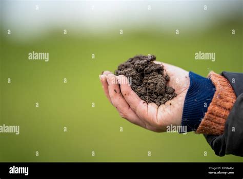 Women In Agriculture Working On A Ranch In America Soil Scientist Feeling A Soil Sample