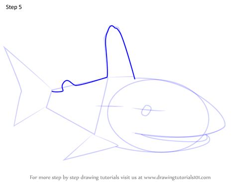 How To Draw Great Whitetip Shark From Octonauts Octonauts Step By