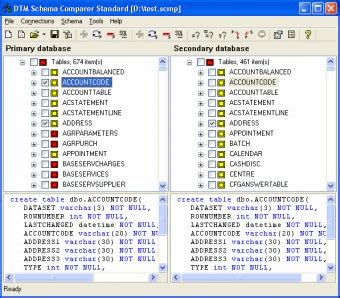 DTM Schema Comparer Download Free Trial Scmp Exe