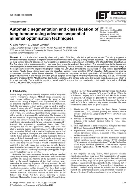 Automatic Segmentation And Classification Of Lung Tumour Using Advance