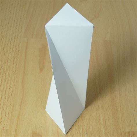 Pictures Of Twisted Prisms Paper Models Triangular Prism Paper Sculpture
