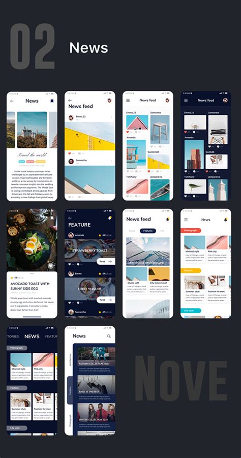 Nove Mobile UI Kit On Behance
