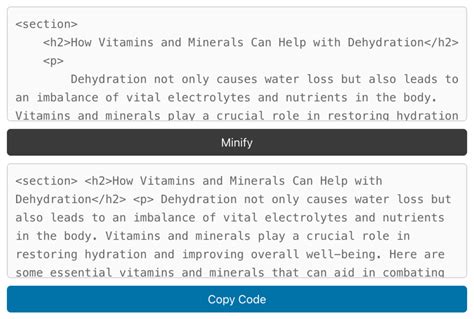 Html Minifier Tool Minify Html Code Online For Faster Websites