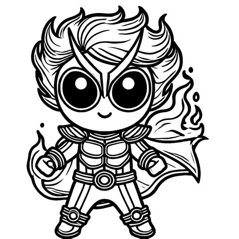 Chibi Ghost Rider Värityskuva Lataa Tulosta Tai Väritä Verkossa