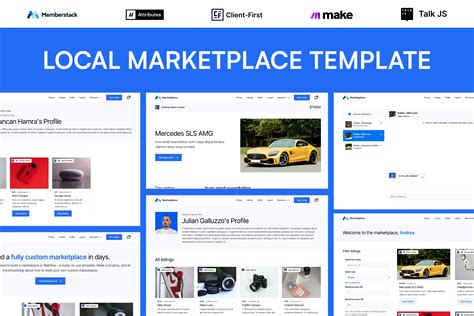 Local Marketplace Template Webflow Template