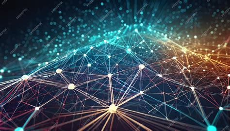 Premium Photo Abstract Technology Background With Connected Dots