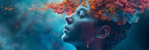persons mind overflowing with intrusive thoughts represented by a chaotic overflowing container