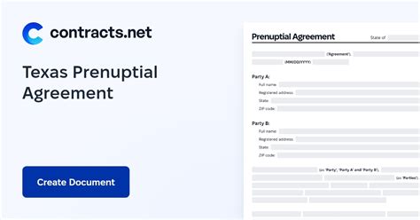 Download Texas Prenuptial Agreement Form PDF
